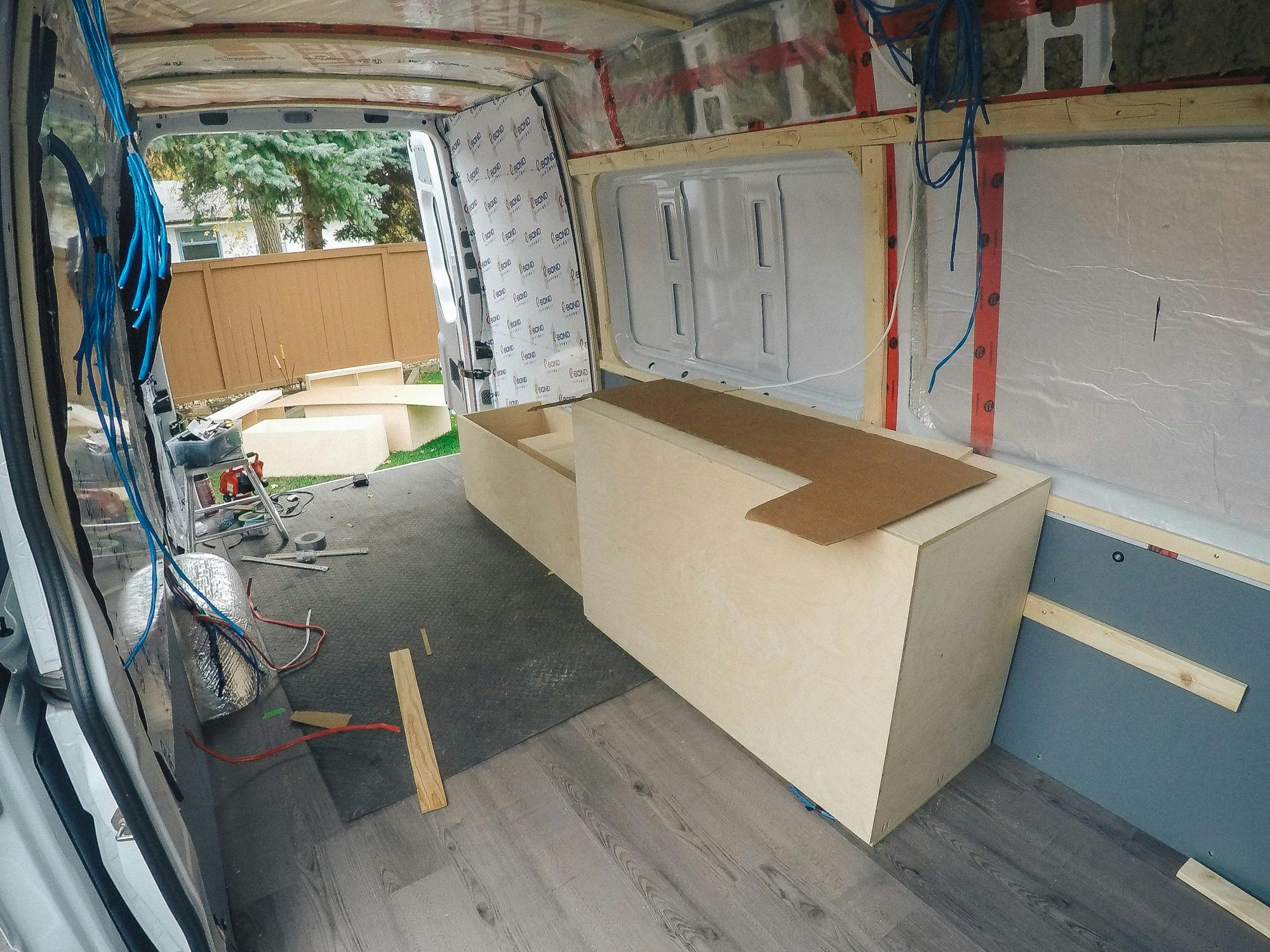 How I Installed Baltic Birch Cabinets in My Sprinter Van (Free ...